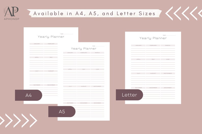 Printable 2022 & 2023 Calendars and Yearly Planners Digital Calendars ...