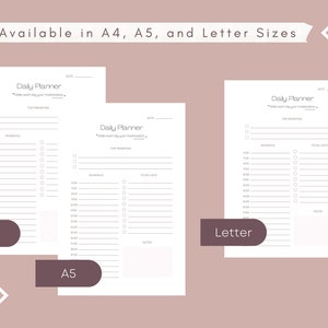 Printable Inspirational Quote Daily Planner + Daily Note Template | 31 ...