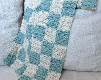 Checkered Scarf Crochet Pattern - Etsy