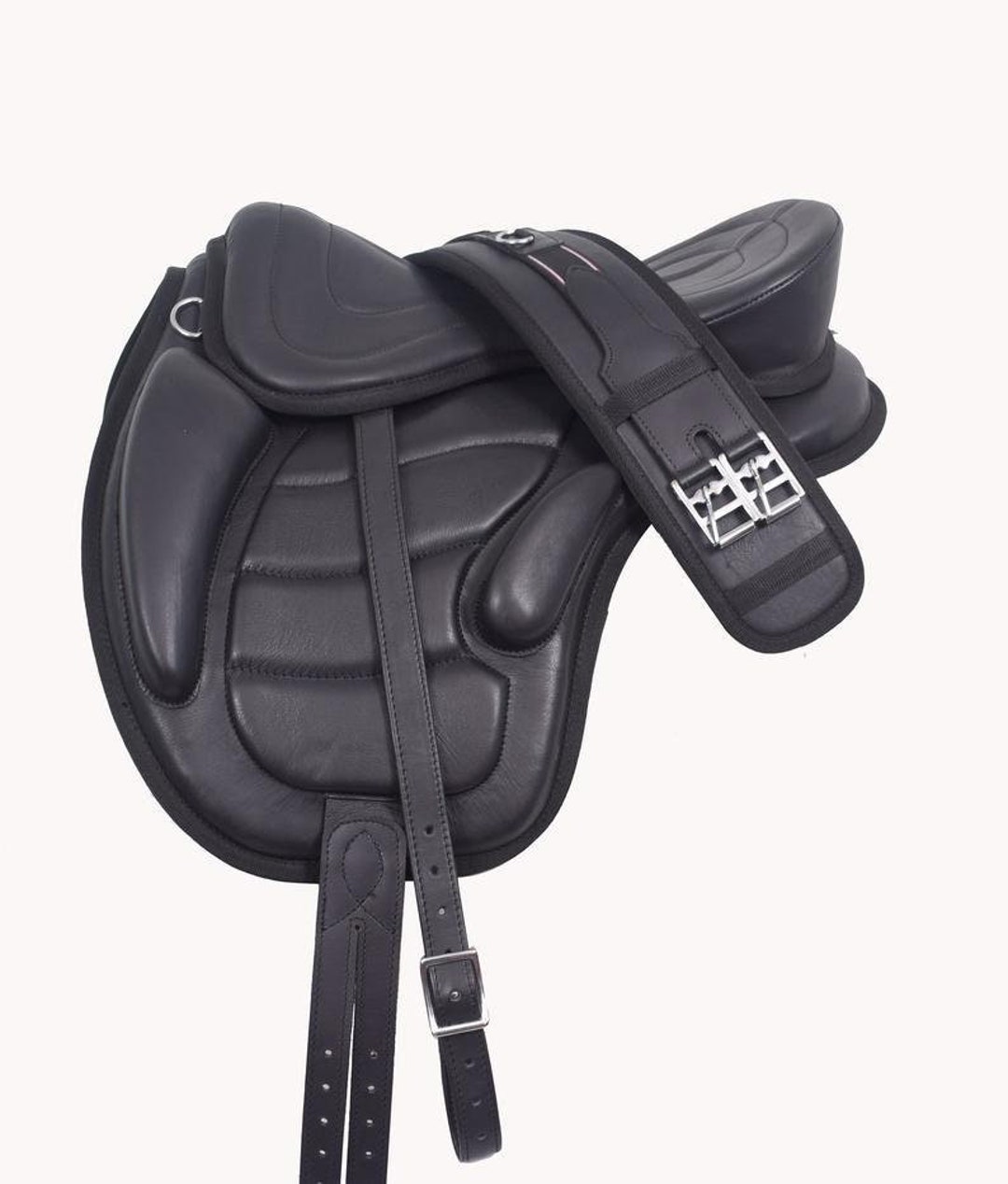 Light Weight Leather Softy Treeless Horse Saddle Pleasure Trail, Size ...