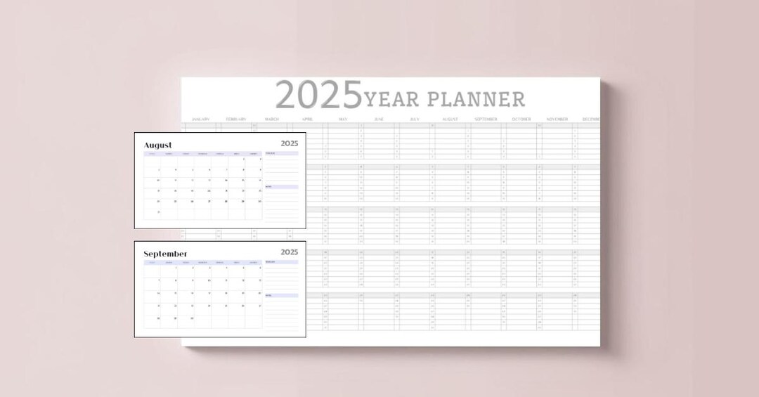 2025 Calendar Printable Kalender - Etsy Canada