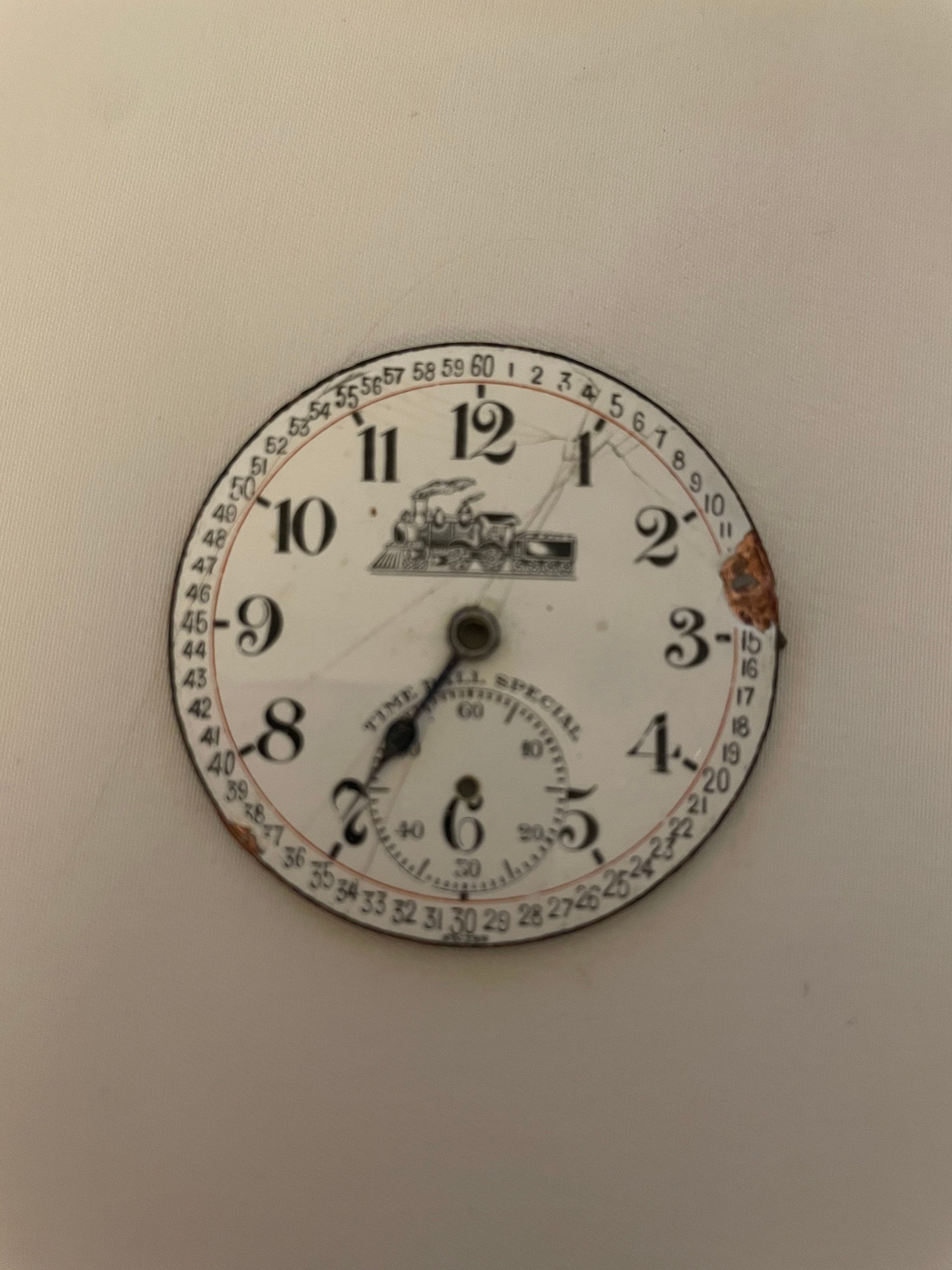 1880s 1900s Vintage Pocket Watch Face Porcelain - Etsy