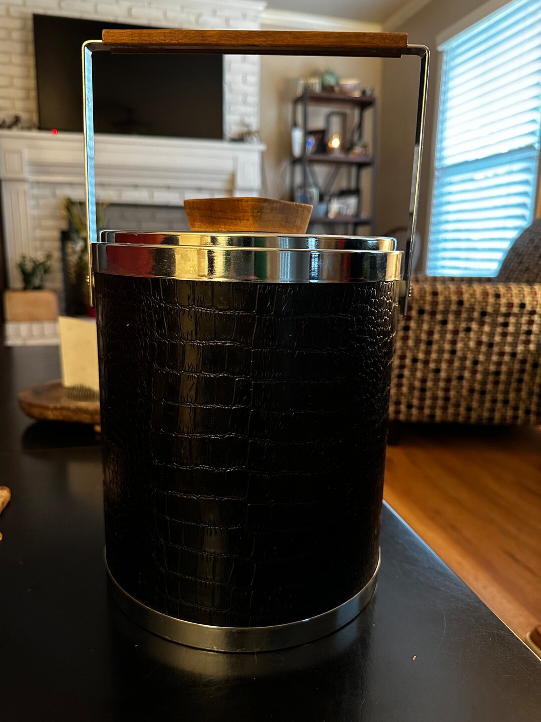 Kromex MCM Ice Bucket Faux Alligator 10” Tall - Etsy