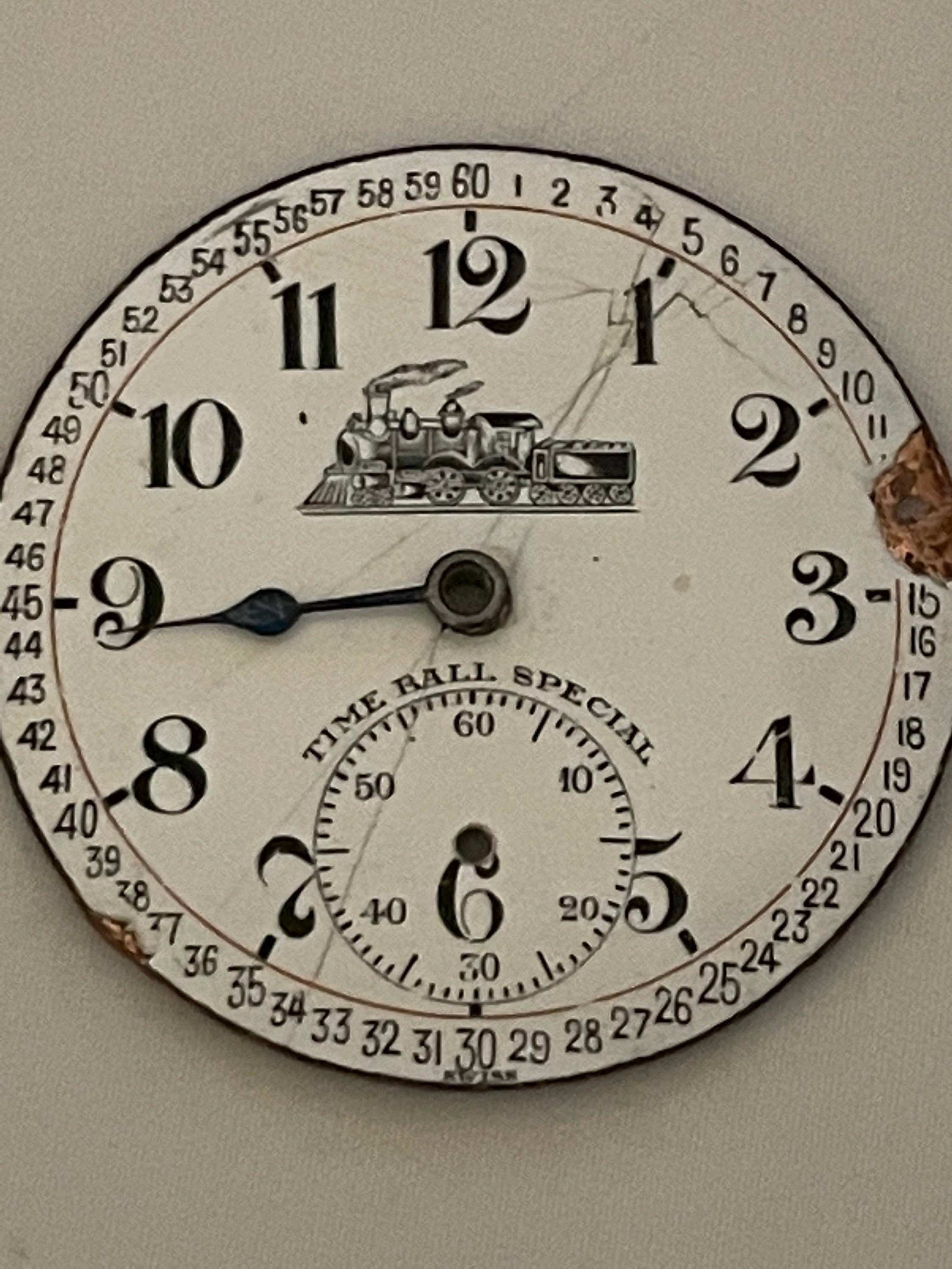 1880s 1900s Vintage Pocket Watch Face Porcelain - Etsy