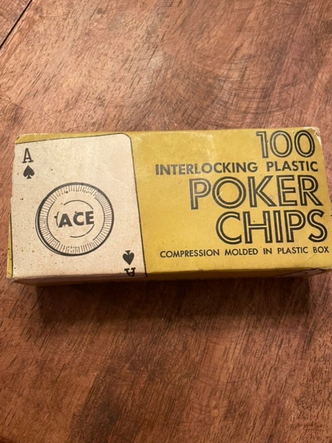 Retro Ace Interlocking Poker Chips in Original Packaging - Etsy