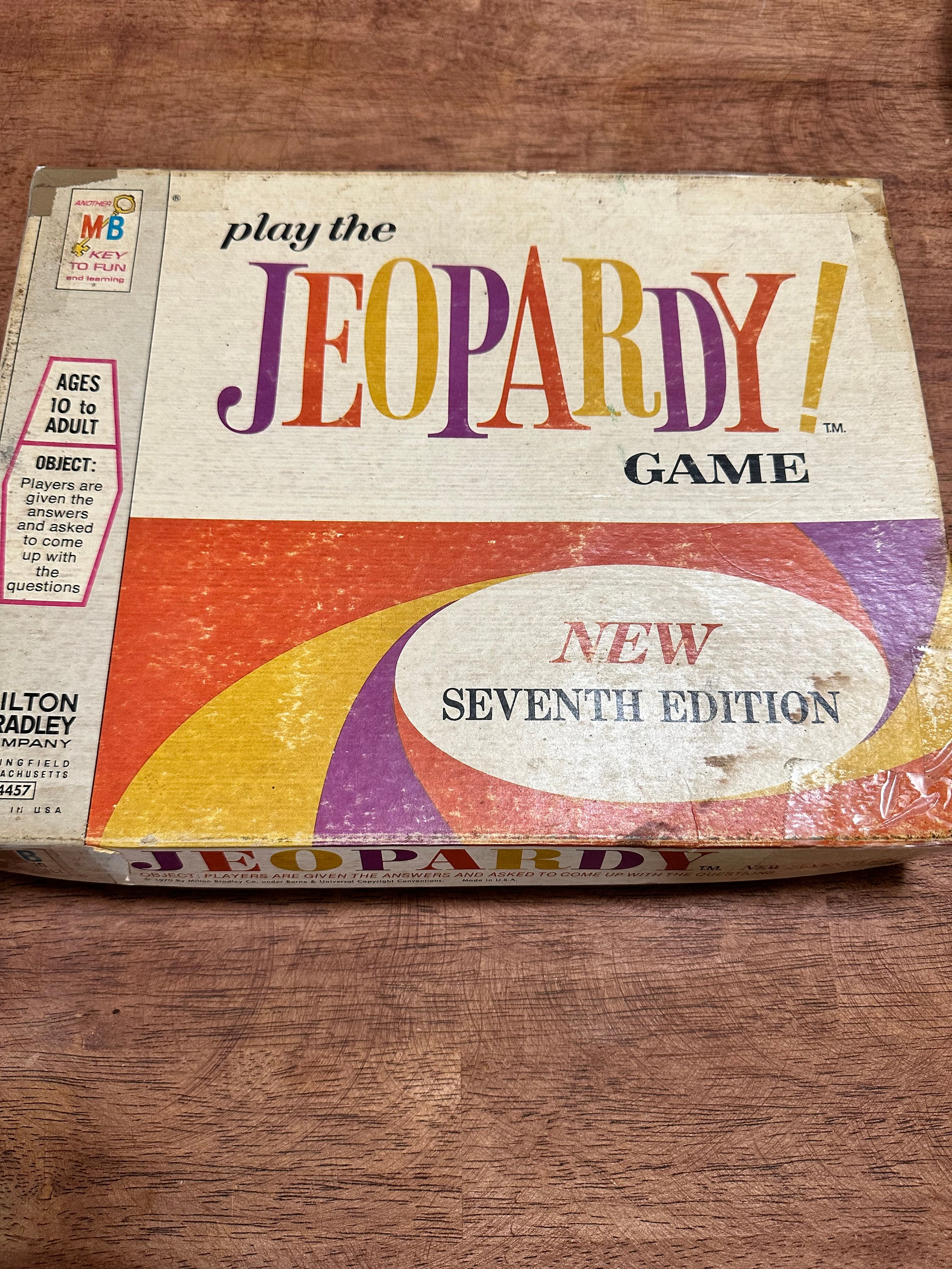1970 Milton Bradley Jeopardy Board Game - Etsy
