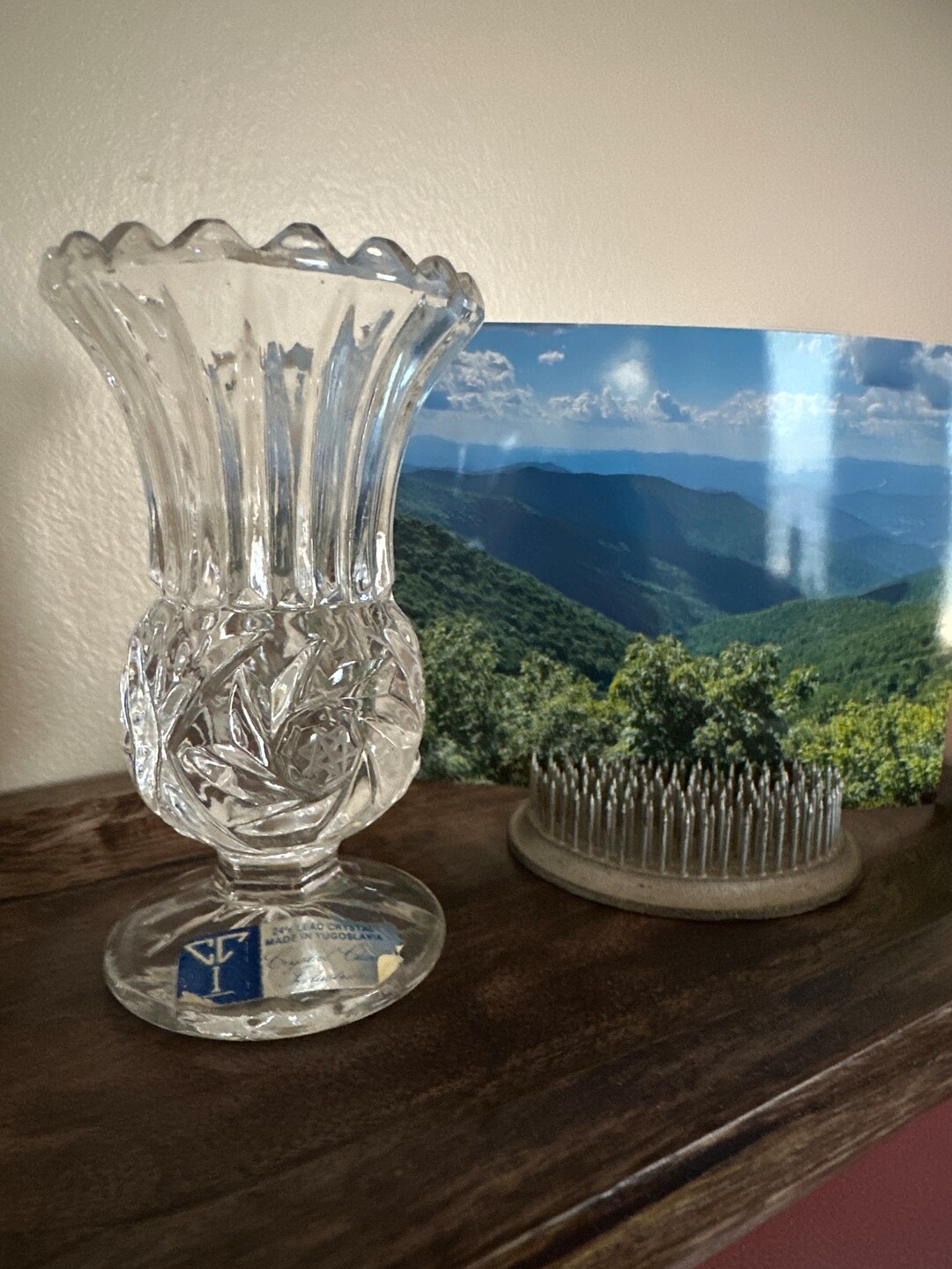 Lead Crystal 24% Pinwheel Vase Czech Yugoslavia - Etsy