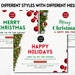 Editable Christmas Card Template: Business Holiday Printable (canva ...