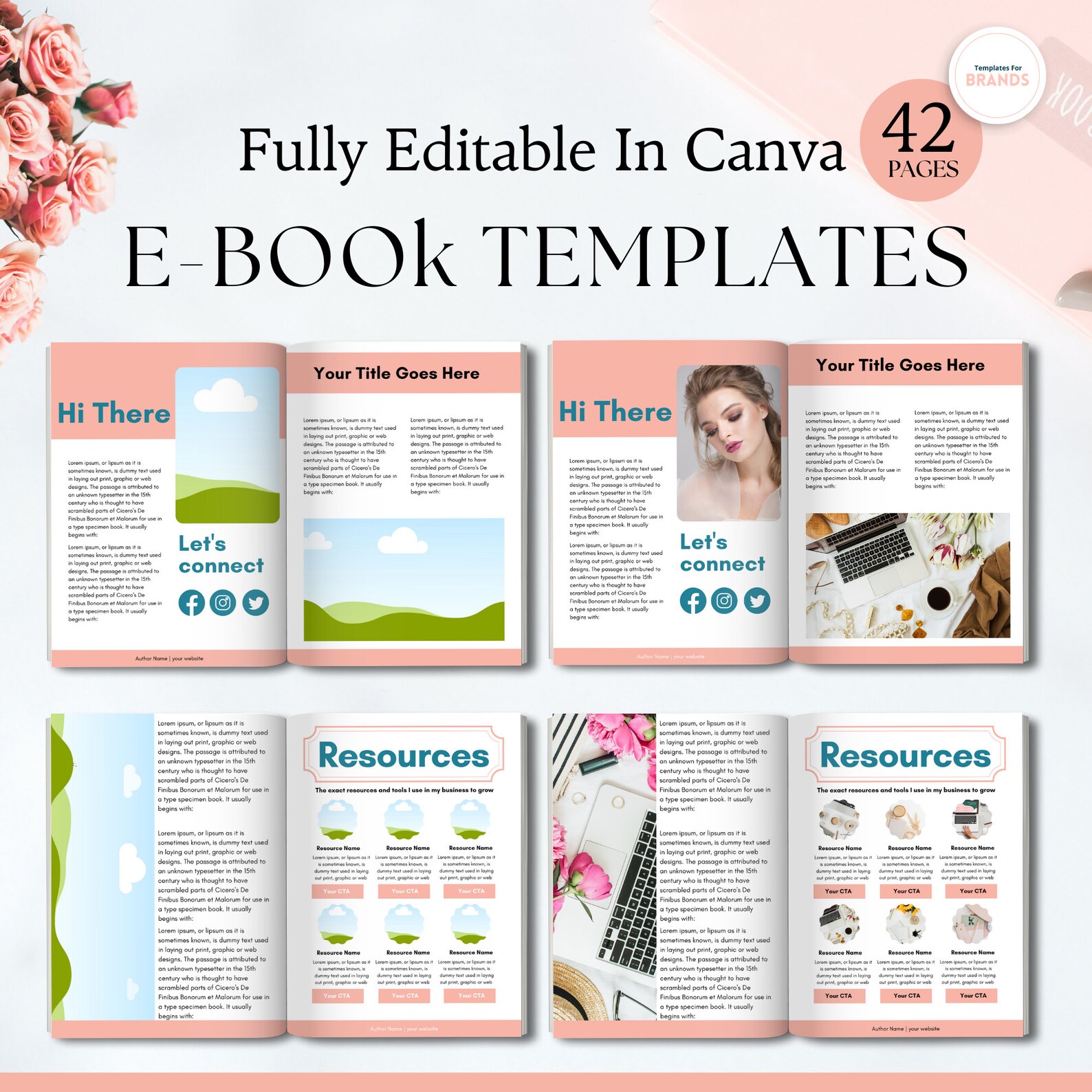 Editable in Canva Ebook Template Course Workbook Template Checklist ...