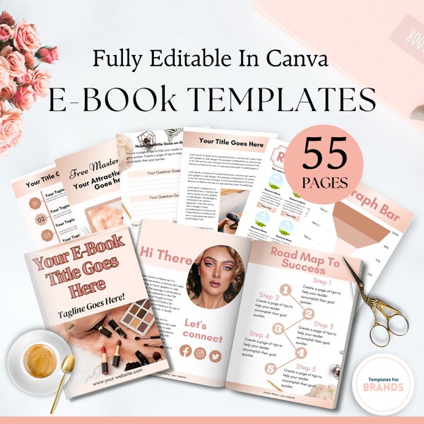 Editable in Canva Ebook Template Course Workbook Template Checklist ...