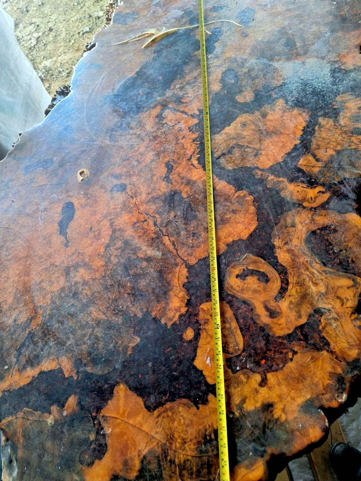 1960-70's Vintage California Redwood Burl Table W/matching Coffee Table ...