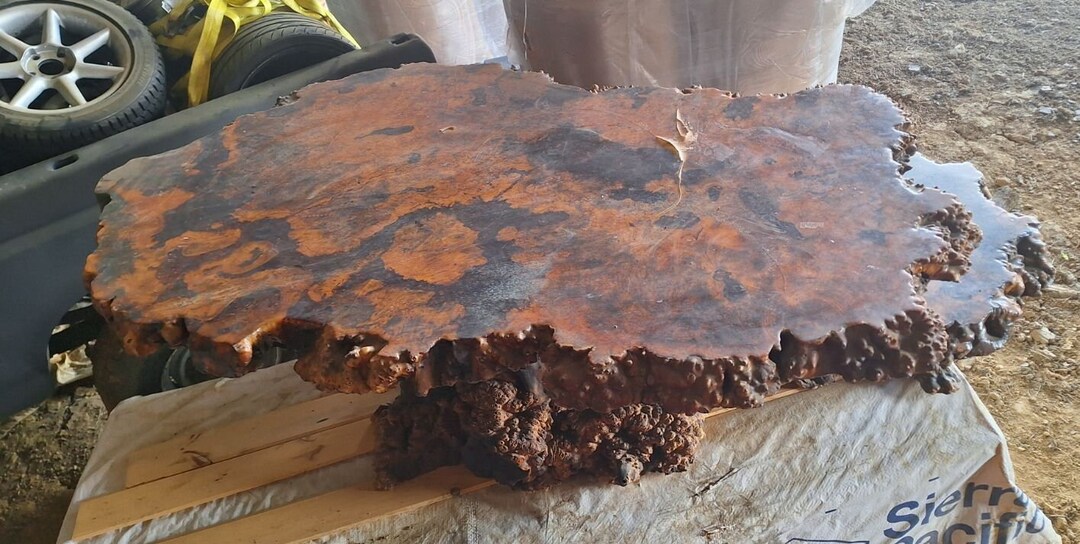 1960-70's Vintage California Redwood Burl Table - Etsy