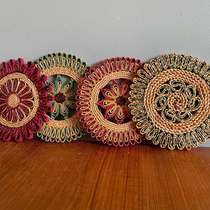 Straw Trivets - Etsy