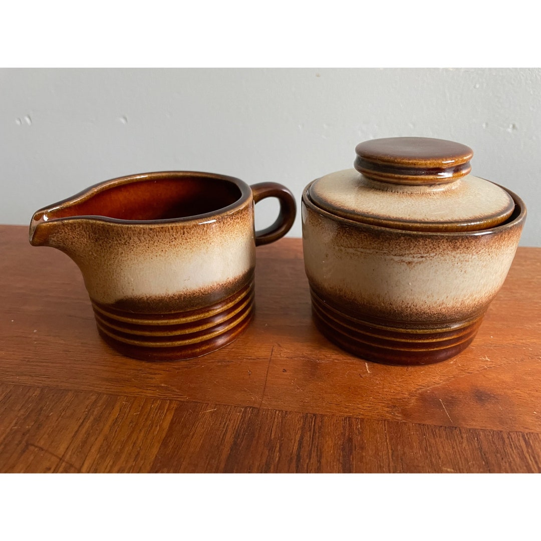 Vintage Staffel Cream & Sugar Bowl, West Germany Stoneware, Retro Mid ...