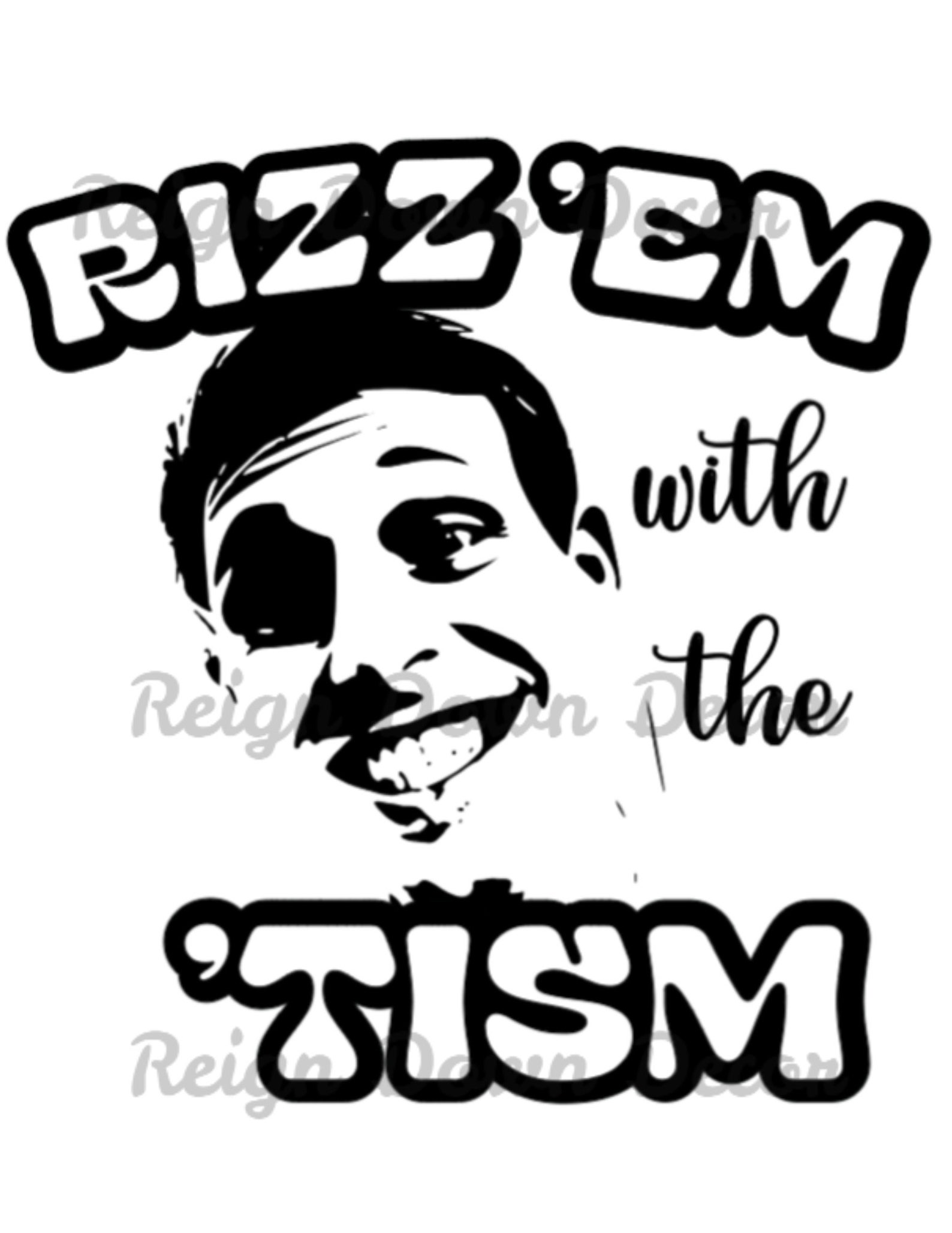 Rizz 'em Svg, Tism Svg, Autism Svg, Love on the Spectrum, Netflix Svg ...