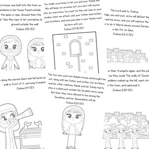 JOSHUA and the Battle of Jericho|bible Story Coloring Pages| Bible ...