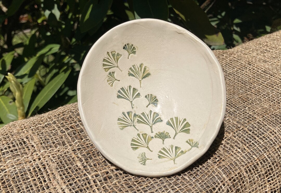 Ginkgo Leaf Ceramic Dishes - Etsy