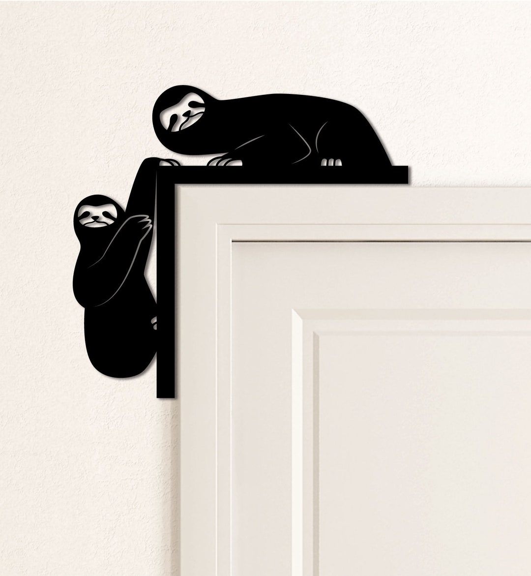 Small Sloth Door Corner / Window Accent / Corner Accent / Door Decor - Etsy