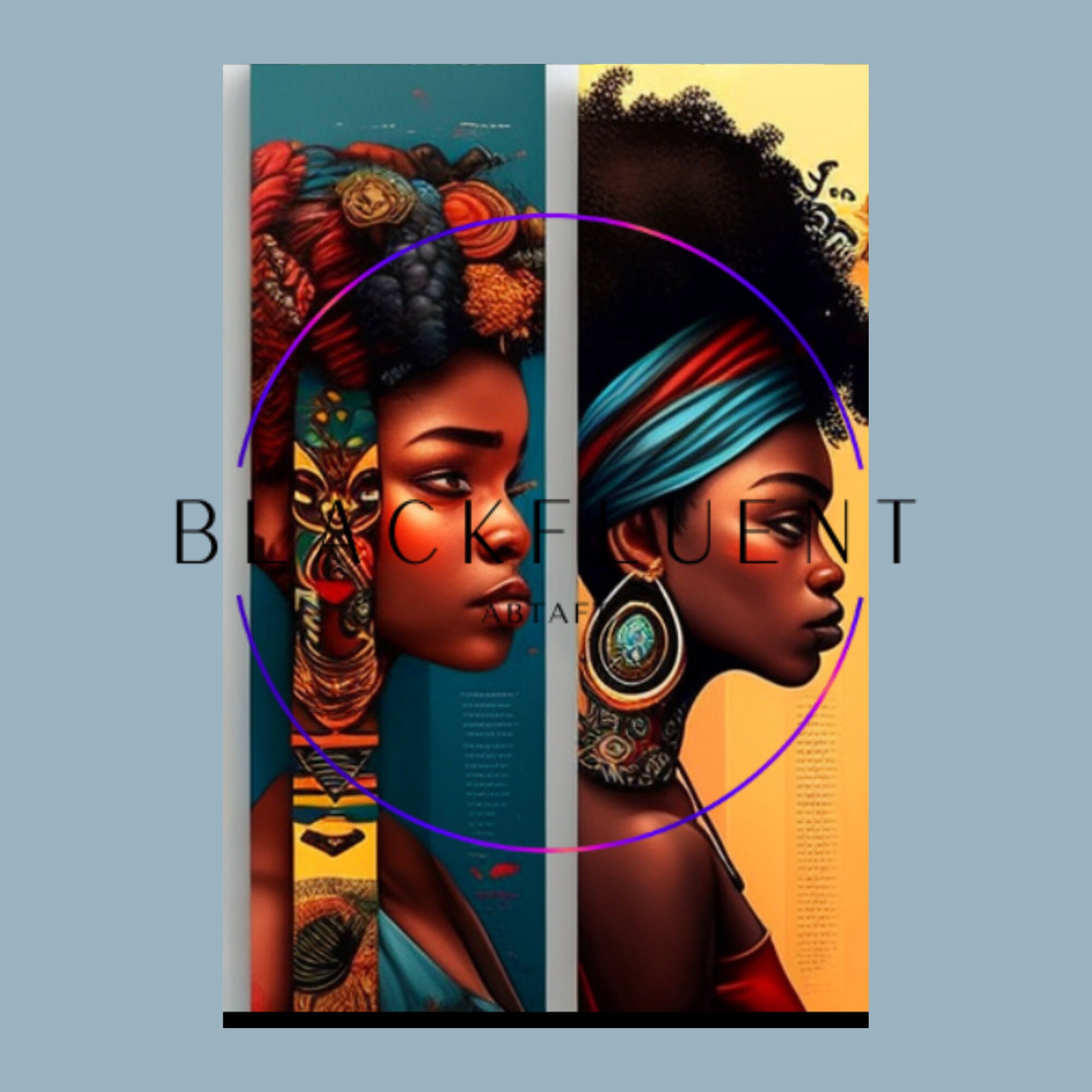 Set of 12 Unique Afrocentric Bookmarks - Instant Digital Download, Ai ...