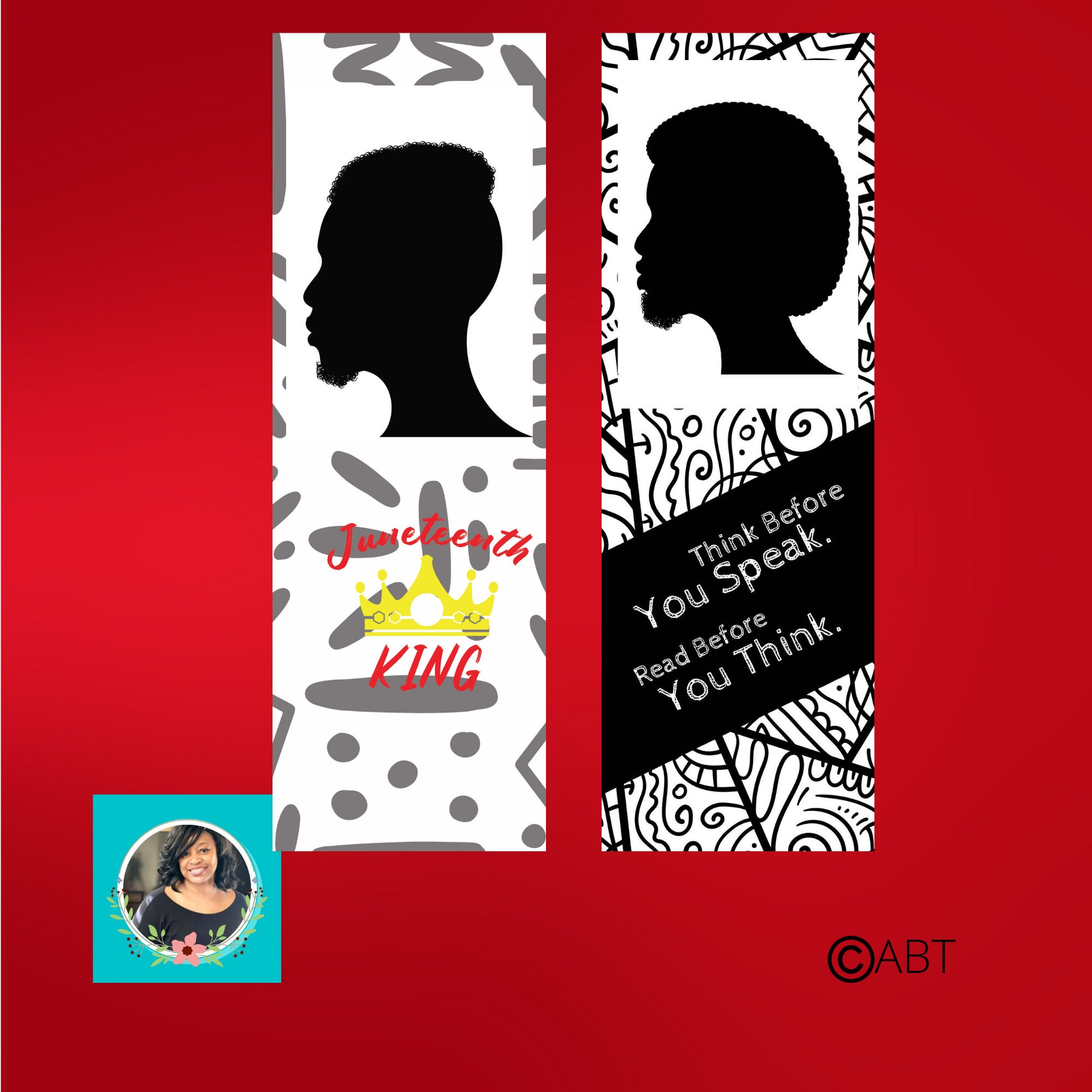 Juneteenth Digital Bookmarks, Digital Download, Modern Prints ...