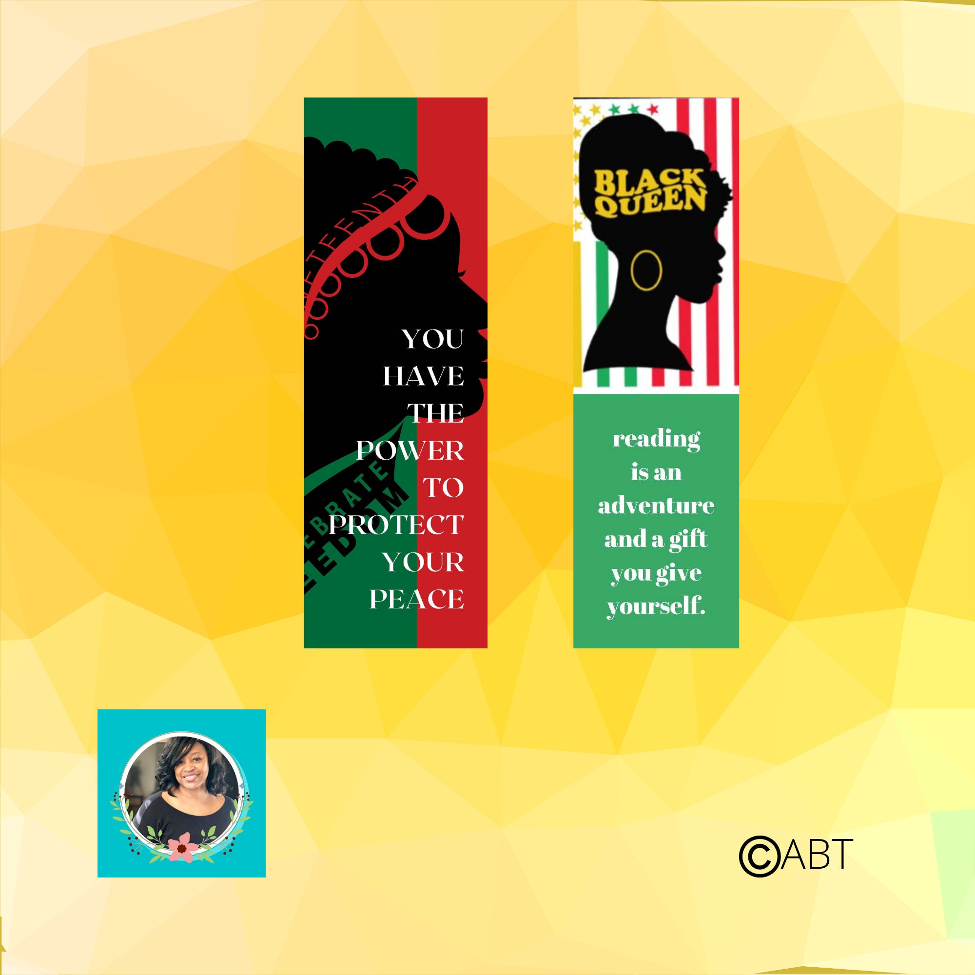 Juneteenth Digital Bookmarks, Digital Download, Modern Prints ...