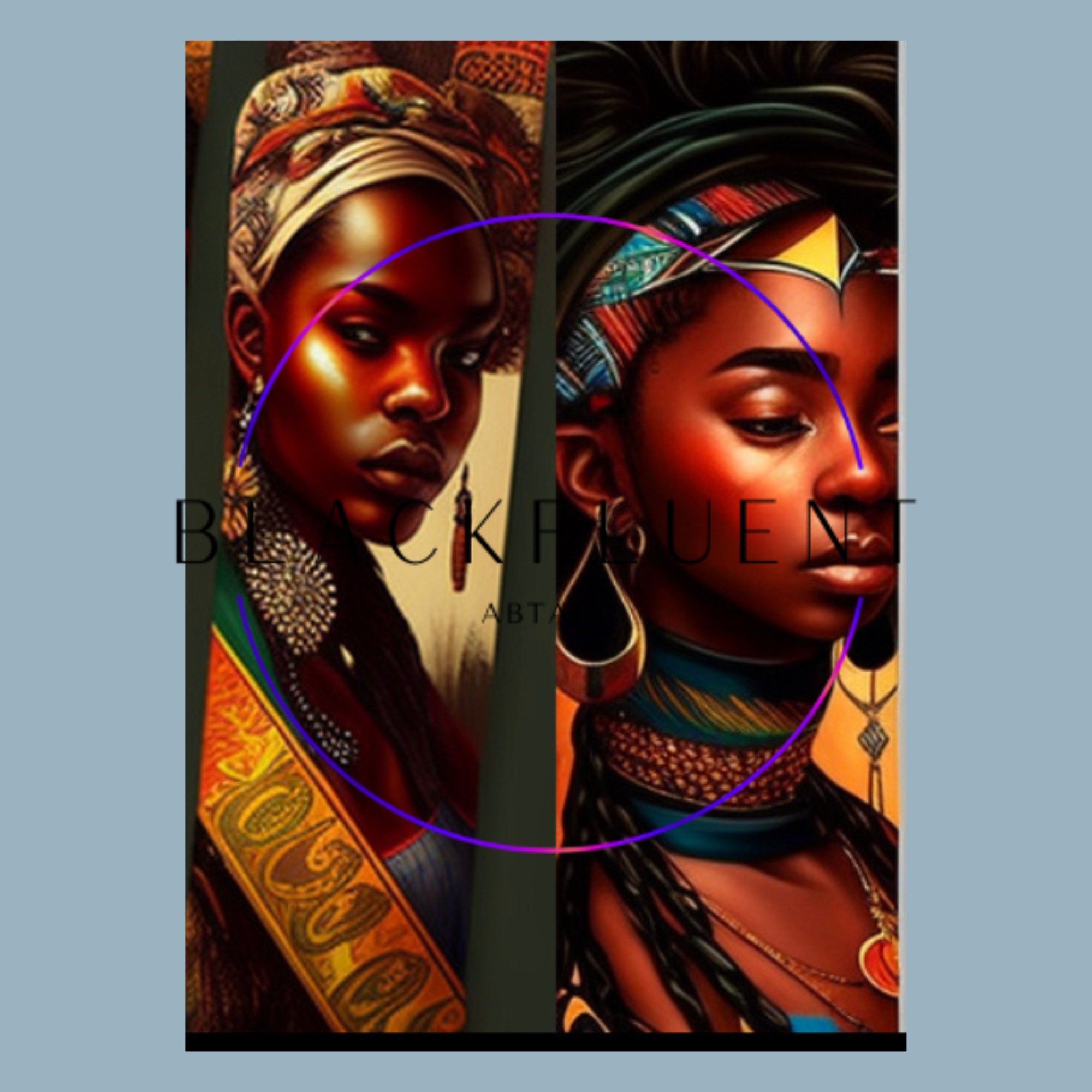 Set of 12 Unique Afrocentric Bookmarks - Instant Digital Download, Ai ...