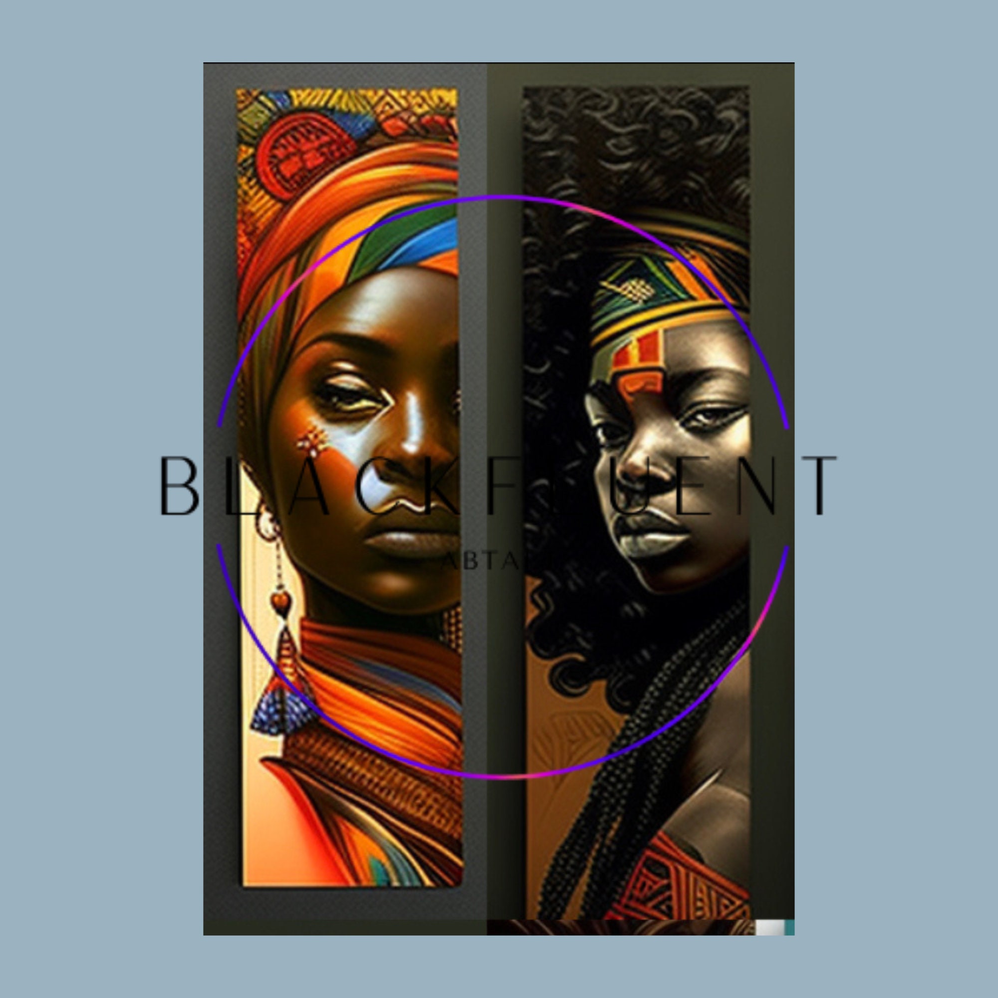 Set of 12 Unique Afrocentric Bookmarks - Instant Digital Download, Ai ...