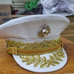 The Salute Uniforms Usmc Commandant Dress White Hat - Etsy