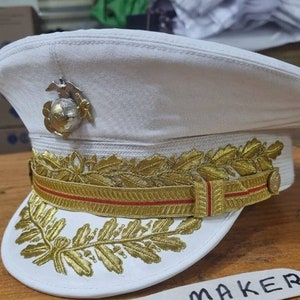 The Salute Uniforms Usmc Commandant Dress White Hat - Etsy