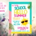 End of School Party Invitation - Hello Summer - School’s Out - Sun ...