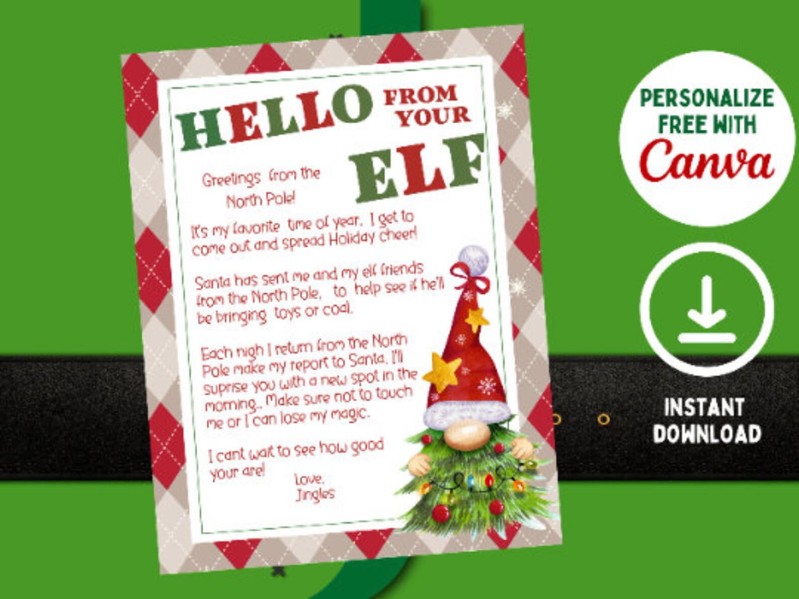 EDITABLE Elf Welcome Letter, Elf Arrival Letter, I'm Back Letter From ...