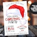 EDITABLE Christmas Party Invitation, Editable Holiday Party Invite ...