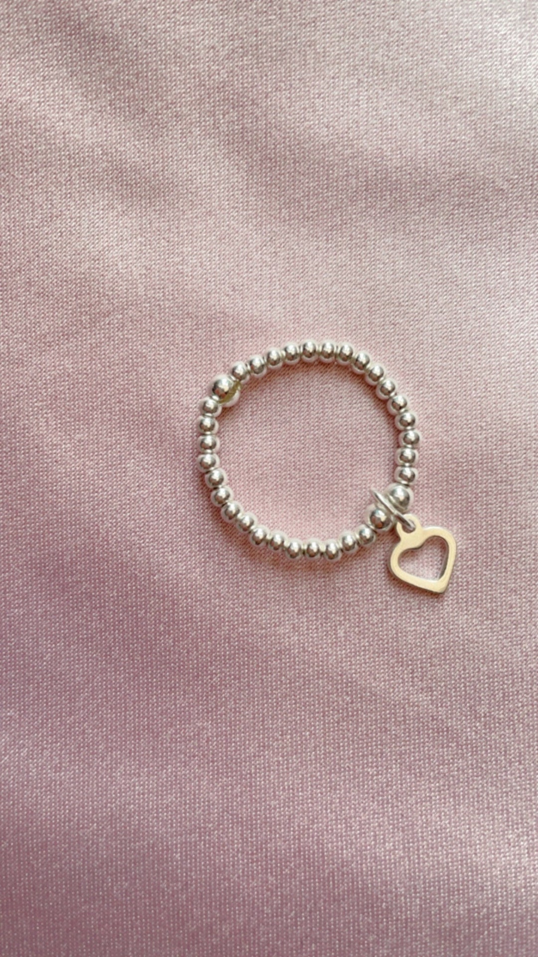 Open Heart Stacking Ring - Etsy