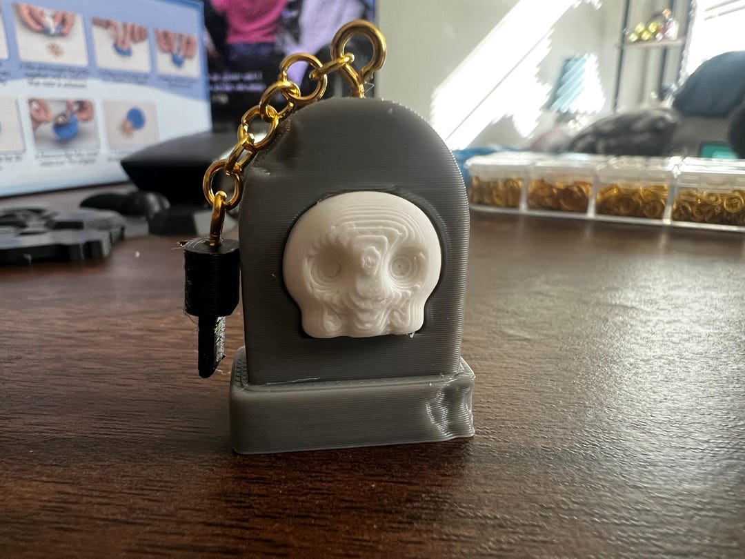 Cute Grave Dust Plug 3D Printed for Charms, Keychains & More - Etsy