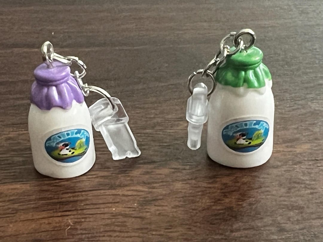 Cute Milk Jar Dust Plugs for Charms, Keychains & More - Fits Audio ...