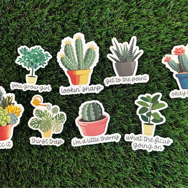 Plant Stickers - Etsy