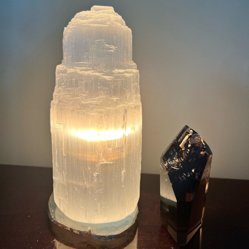 Selenite Lamp - Etsy