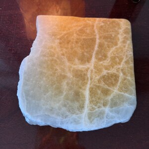 Honeycomb Calcite Slab Coaster Lamp Base - Etsy
