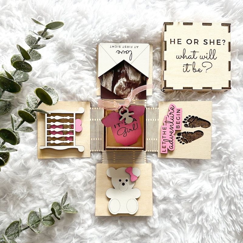 Gender Reveal Box - Etsy