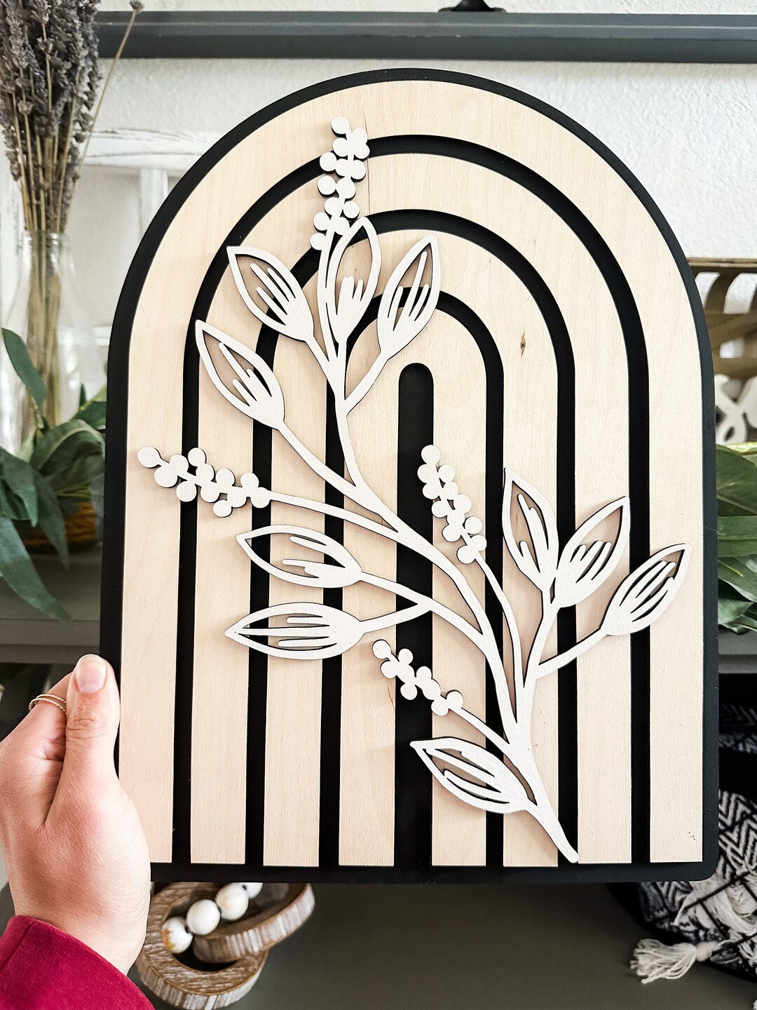 Rainbow Wall Decor, Boho Wall Art, Personalized Home Decor, Nursery ...