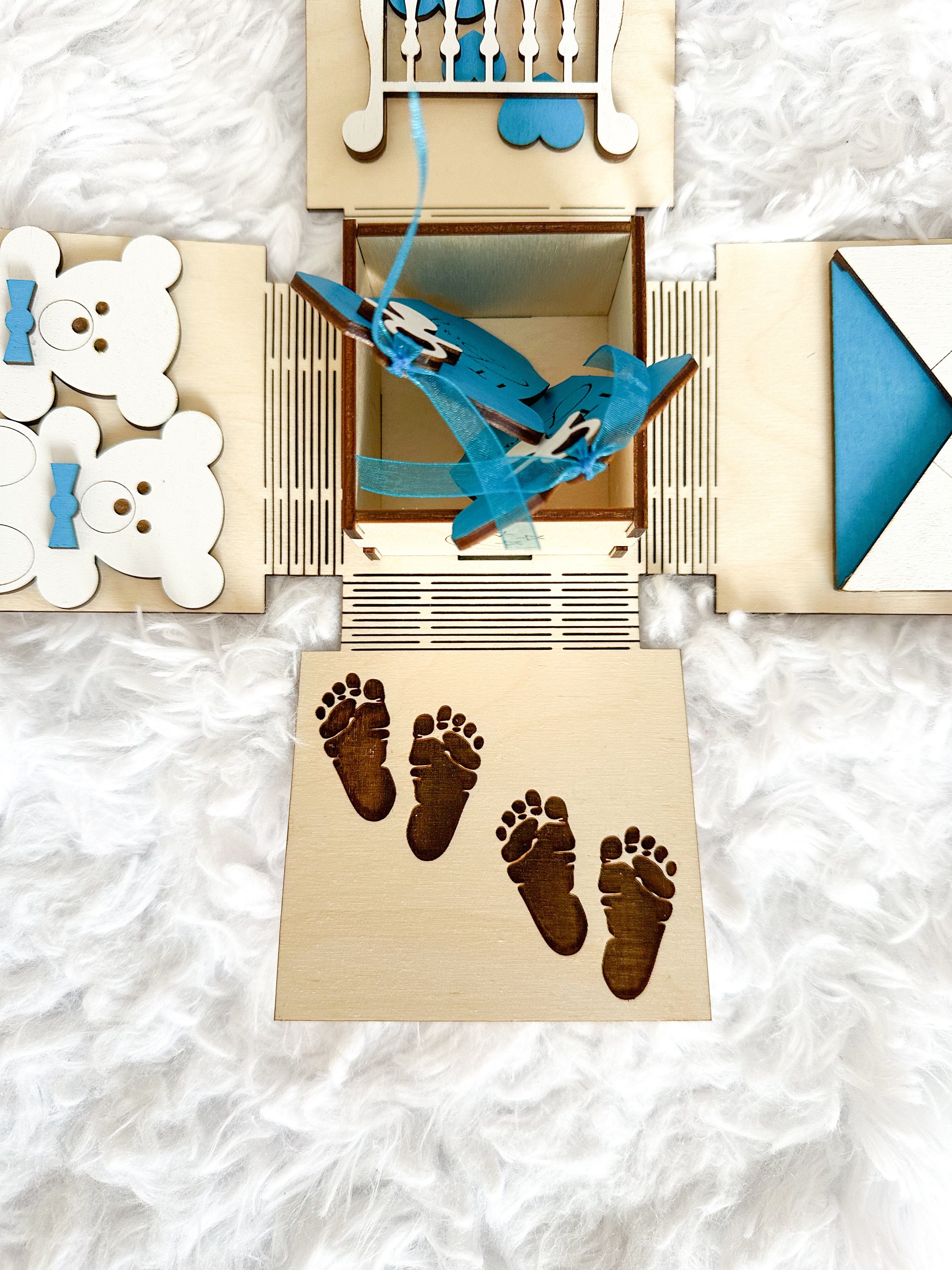 Twin Gender Reveal Box, Gender Reveal Ideas, Keeper of the Gender - Etsy