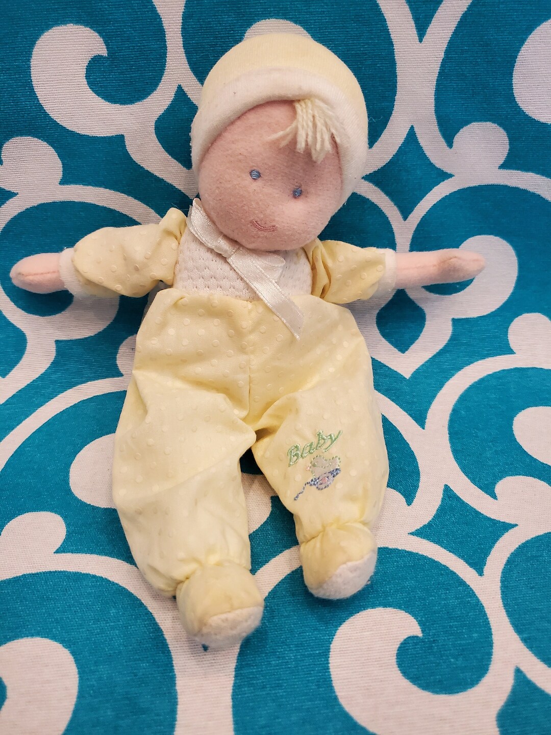 Baby Terry Cloth Plush Lovey Pastel Colors Rattle Toy 7 - Etsy