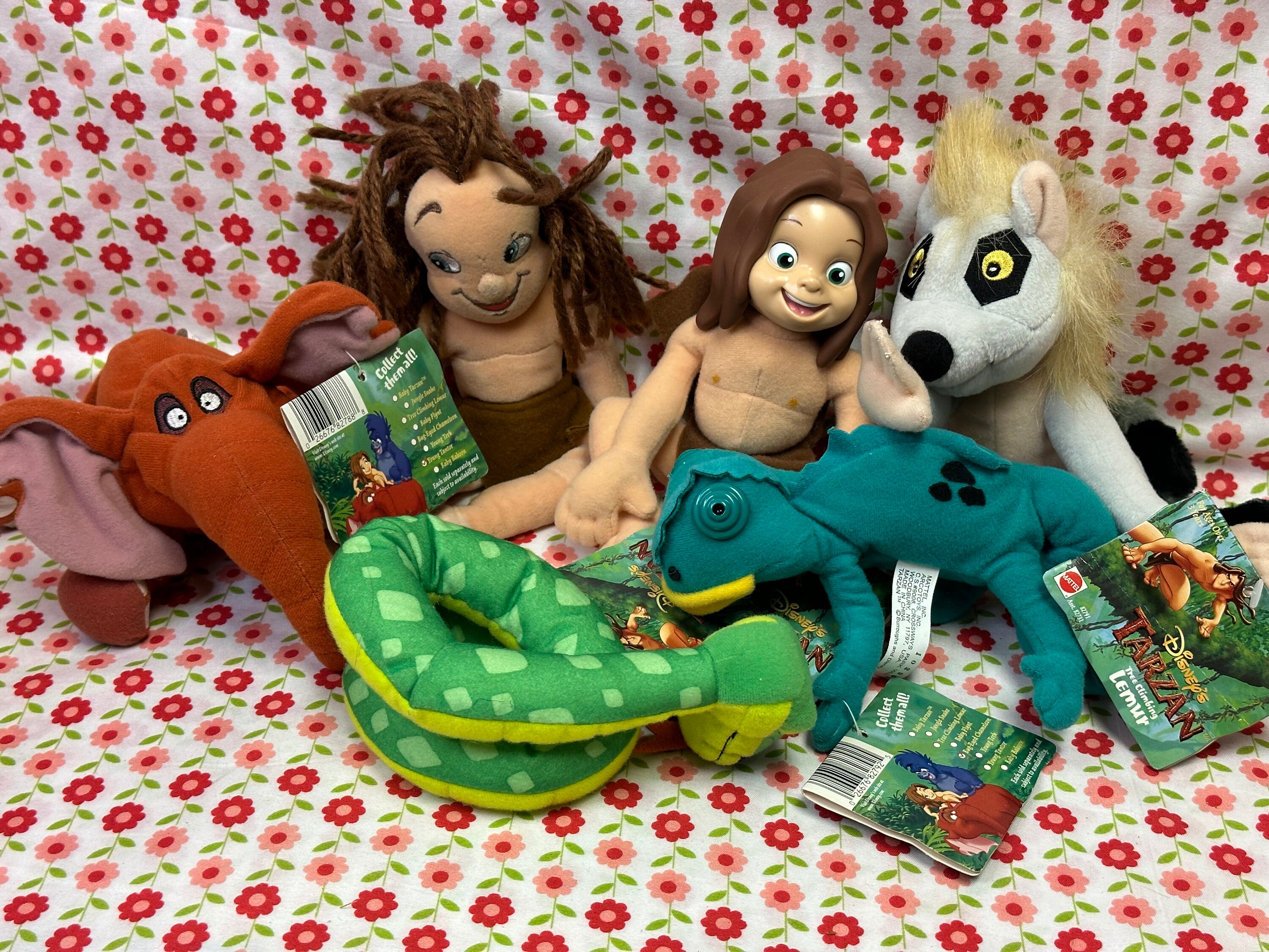 Tarzan Disney Animated Movie Bean Bag Lot of 6 Snake Lemur - Etsy Australia