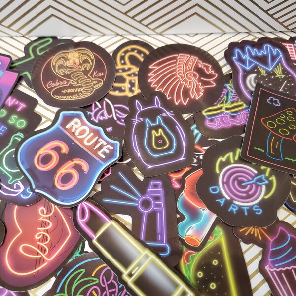 Neon Decals - Etsy