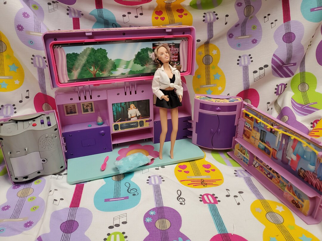 Britney Spears Concert Tour Bus W/ Britney Doll Barbie Workig - Etsy ... Britney Spears Concert Tour Bus W/ Britney Doll Barbie Workig - Etsy ...