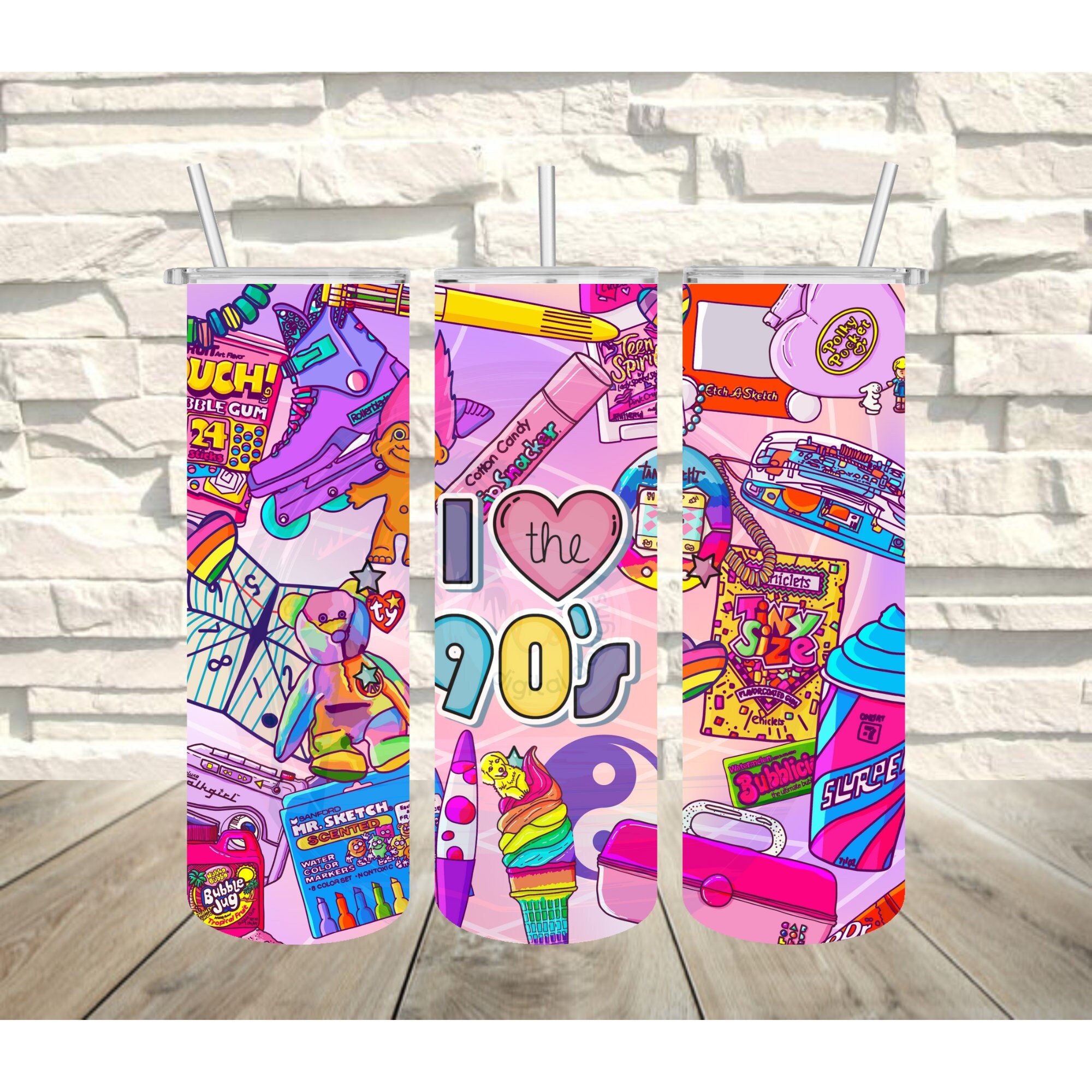 I Love the 90s Retro Vintage 90s Love 90s Fashion Sublimation Tumbler ...