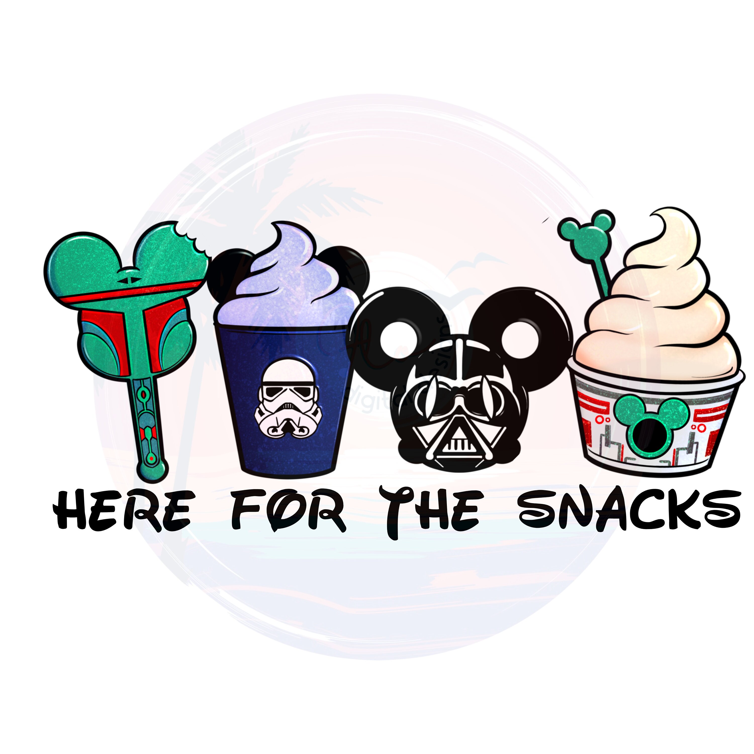Baby Yoda the Mandalorian Star Wars Snacks Sublimation - Etsy