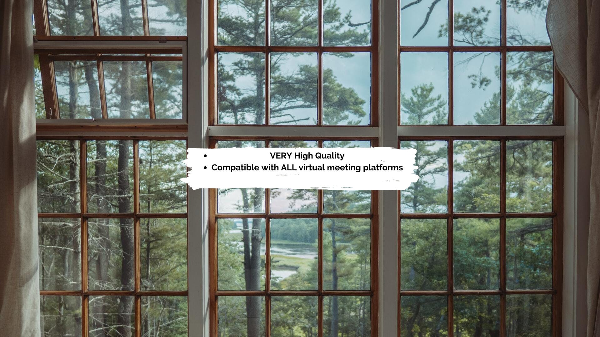 Zoom Background Home Office Backdrop Landscape View Forest View - Etsy