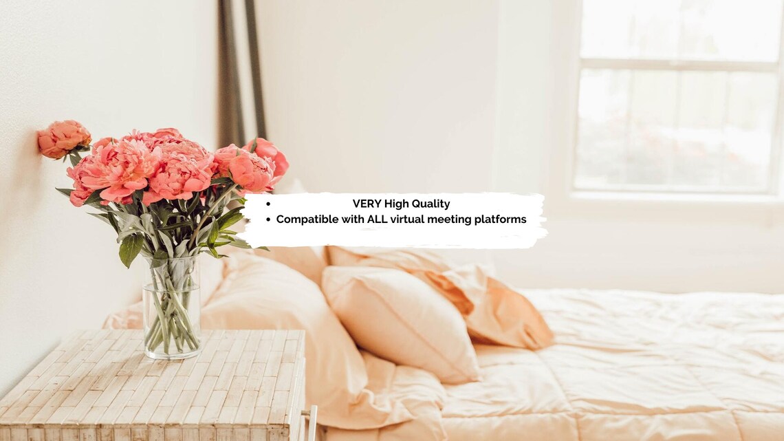 Zoom Background Flowers, Virtual Flower Backdrop - Etsy Canada