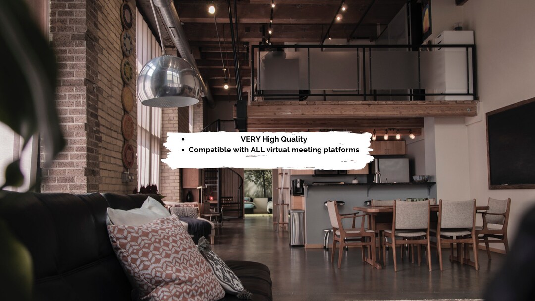 Zoom Background Loft Luxury Home Office Backdrop Penthouse Backdrop - Etsy